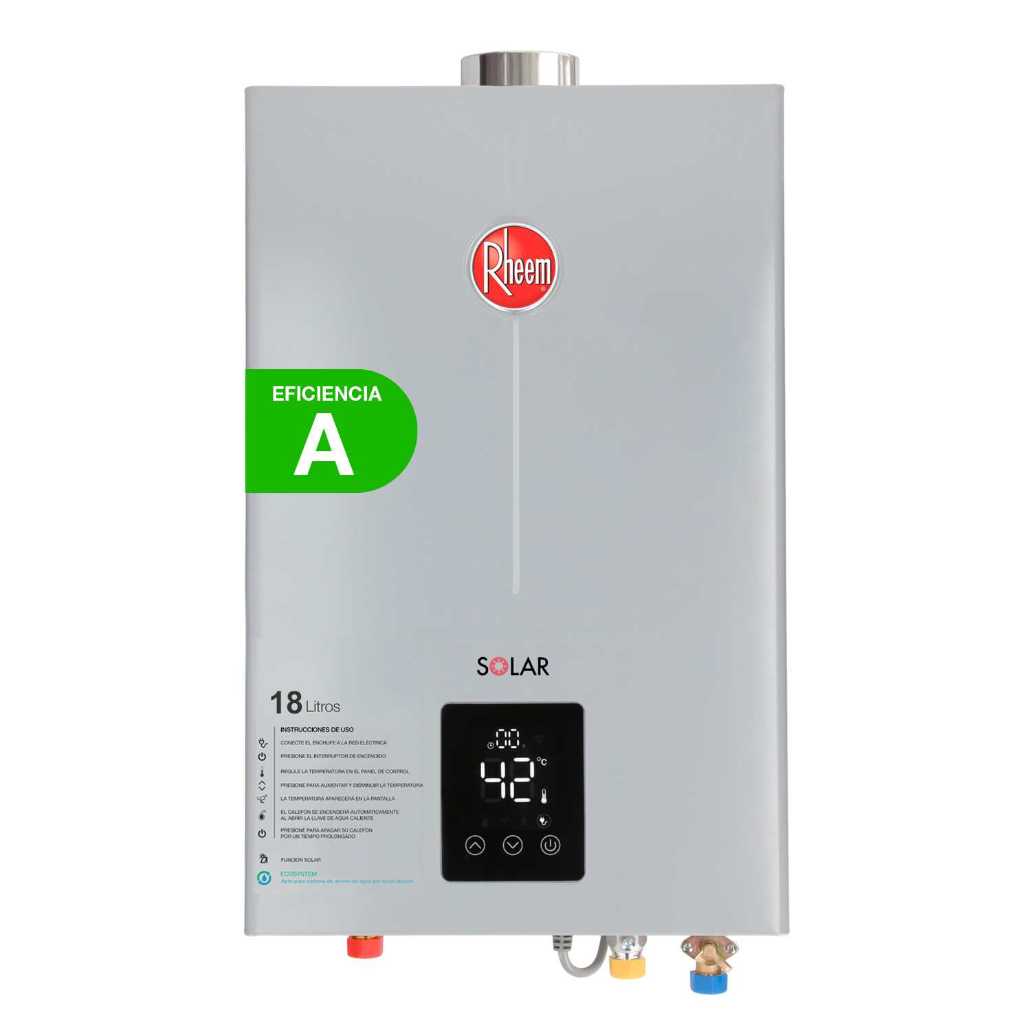 Calefón Rheem Tiro Forzado 18 Litros Gas Natural – ACEINS ...